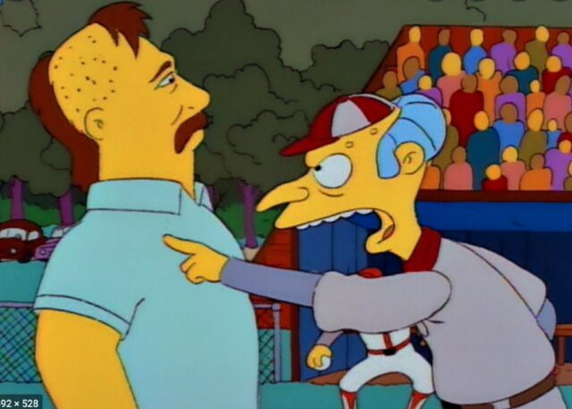 Los Simpson y la verdad del "afeitado de patillas" de Don Mattingly